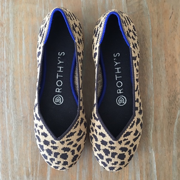 Rothy's | Shoes | Rothys Leopard Print Round Toe Ballet Flats | Poshmark